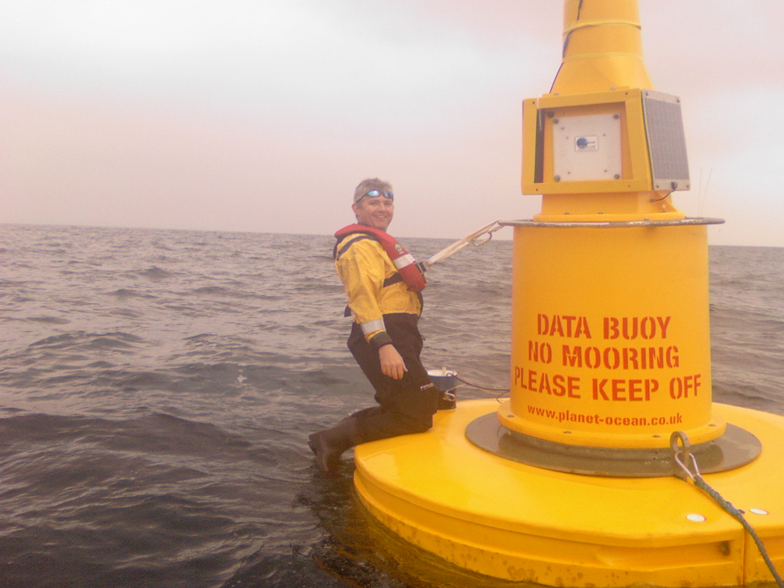 Data Buoy - With Secured to a Rail - Corilla Marine