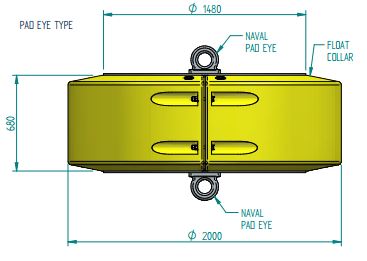 2000 Plastic Mooring Buoy - Corilla Marine